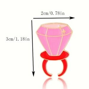 Accessories | 53 Ring Pop Candy Pink Pin | Poshmark